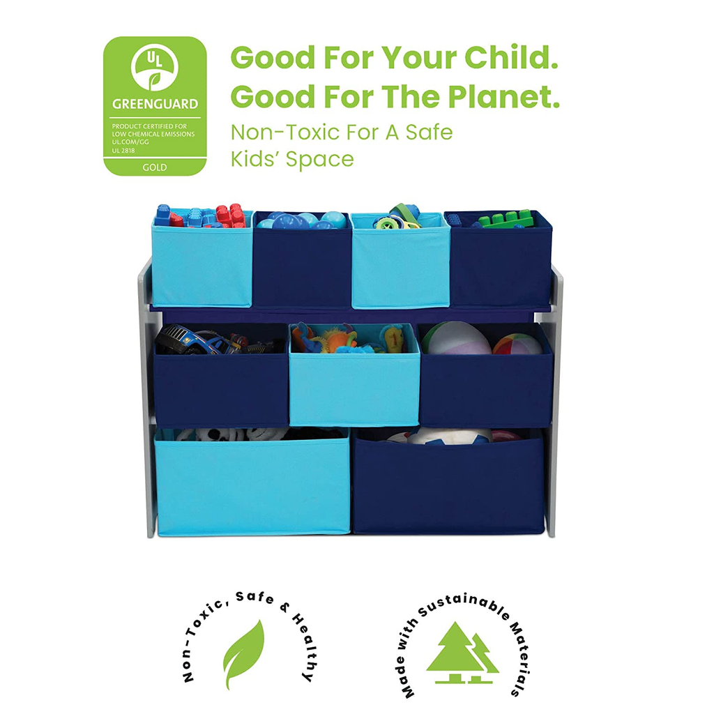 Delta Children Deluxe Multi-Bin Toy Organizer with Storage Bins (Pack